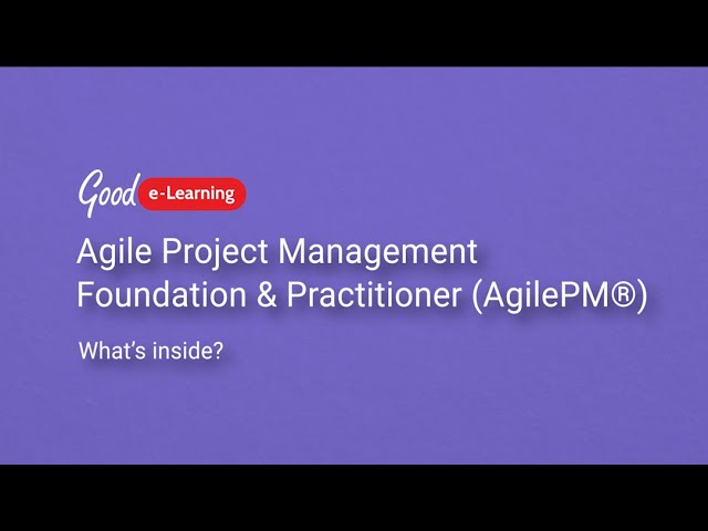 Whats Covered In Agilepm Agile Project Management Good E Learning