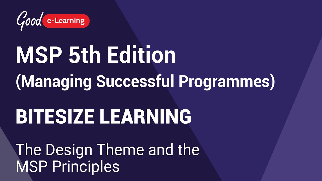 MSP 5th Edition Bitesize Learning: The Design Theme And The MSP ...