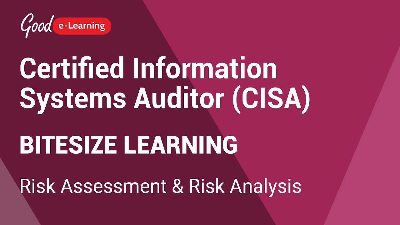 Certified Information Systems Auditor (CISA) Bitesize Learning: ﻿Risk ...