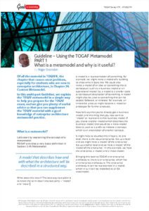 Understanding the Value of the TOGAF Metamodel